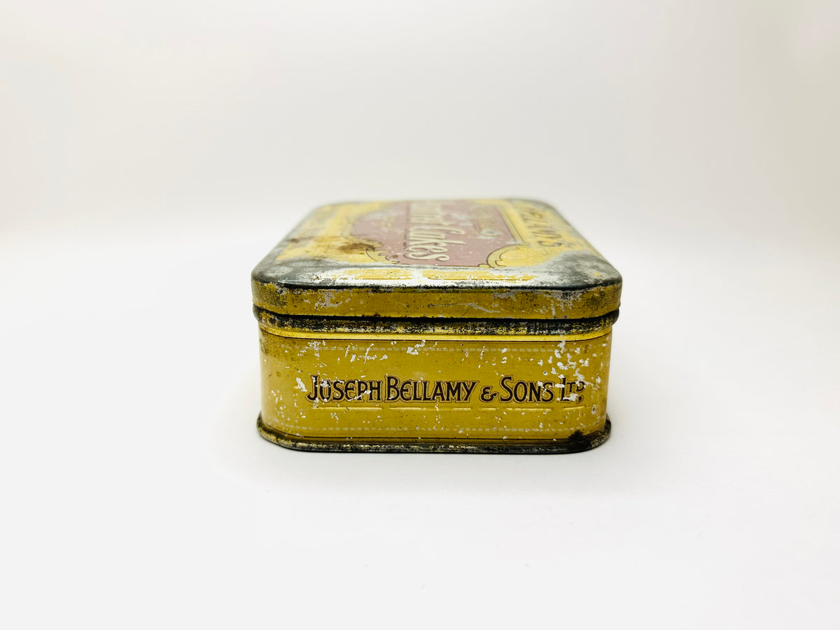 Antique Bellamy’s Pomfret Cakes Tin - Rare and Rough