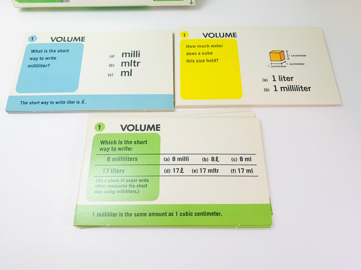 1976 Metric Flash Cards