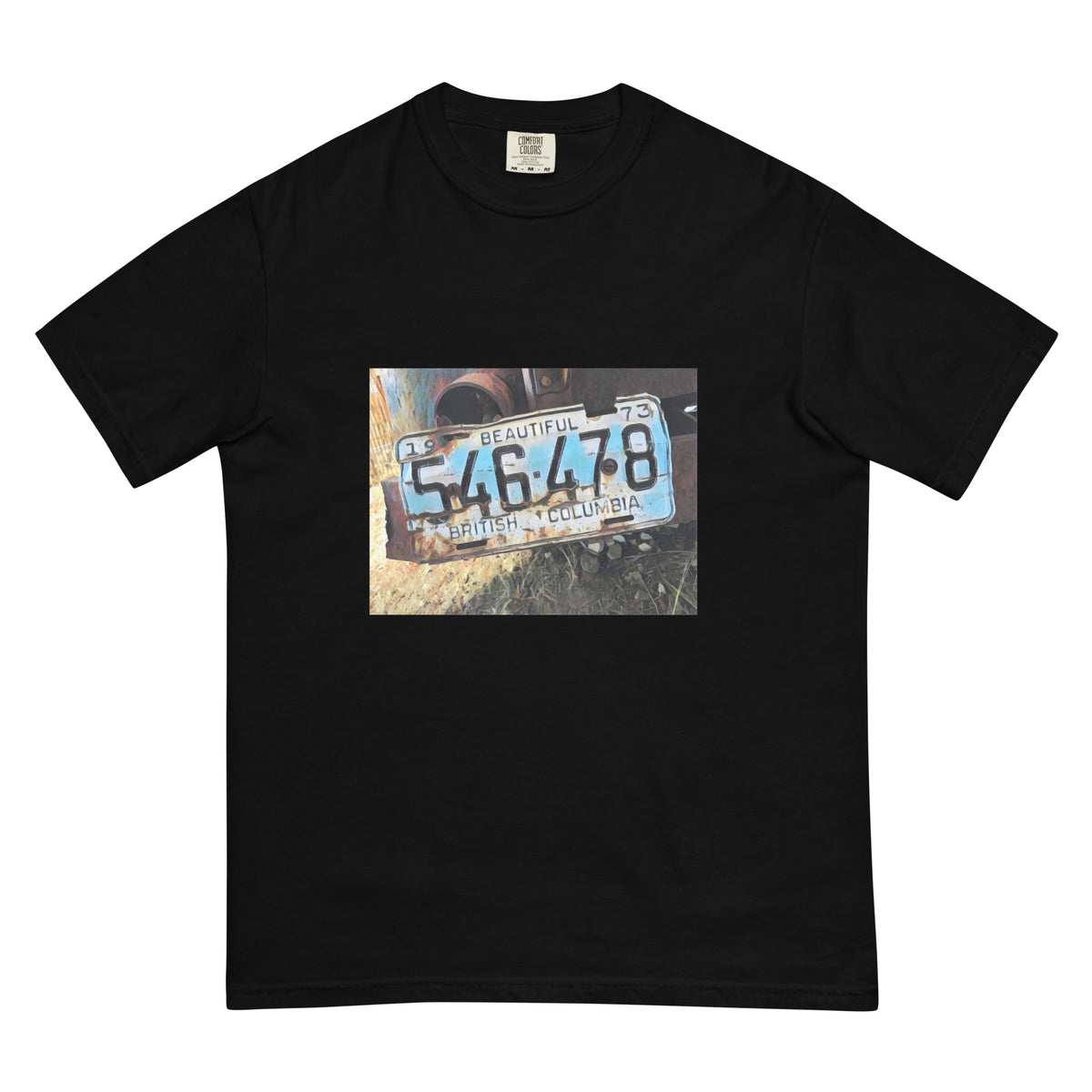 License Plate Men’s garment-dyed heavyweight t-shirt